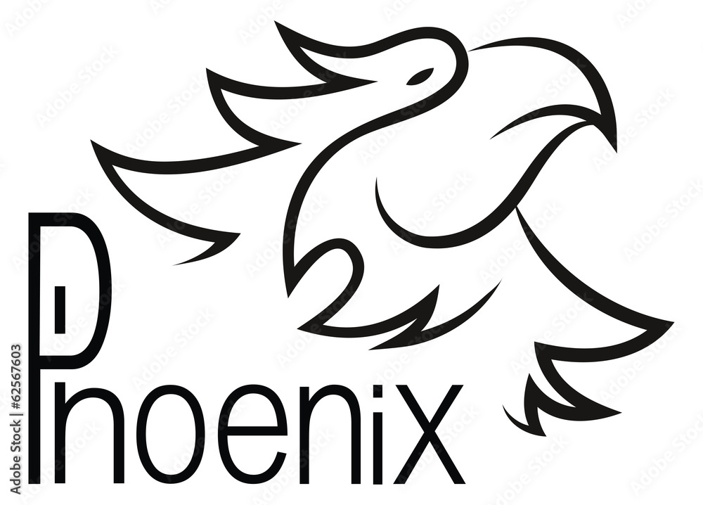 Phoenix logo Stock Vector | Adobe Stock