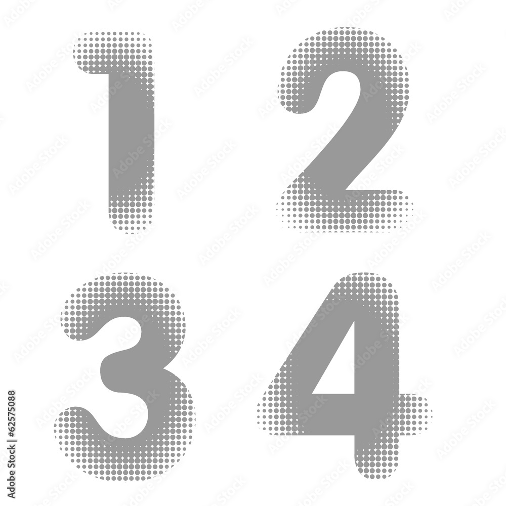 Vector raster spotted polka dot alphabet letters Stock Vector | Adobe Stock