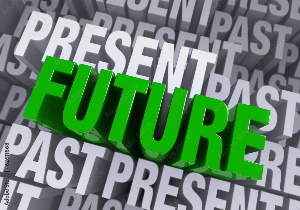 The Future Emerges From The Past And Present Stock Photo | Adobe Stock