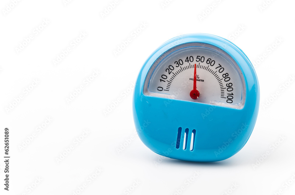 Hygrometer isolated white background Stock-Foto | Adobe Stock
