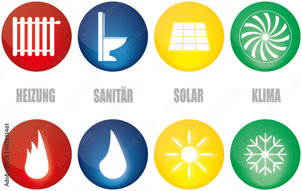 HeizungSanitaerSolarKlima Stock Vector | Adobe Stock