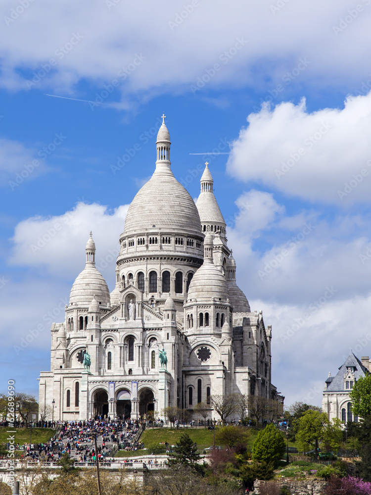 Paris, FranceView of Montmartre and Sakre-Ker Stock Photo | Adobe Stock