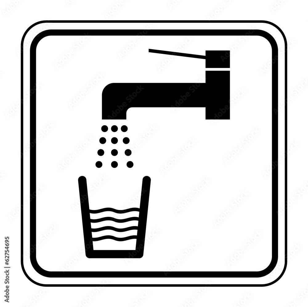 Logo eau potable. Stock Vector | Adobe Stock