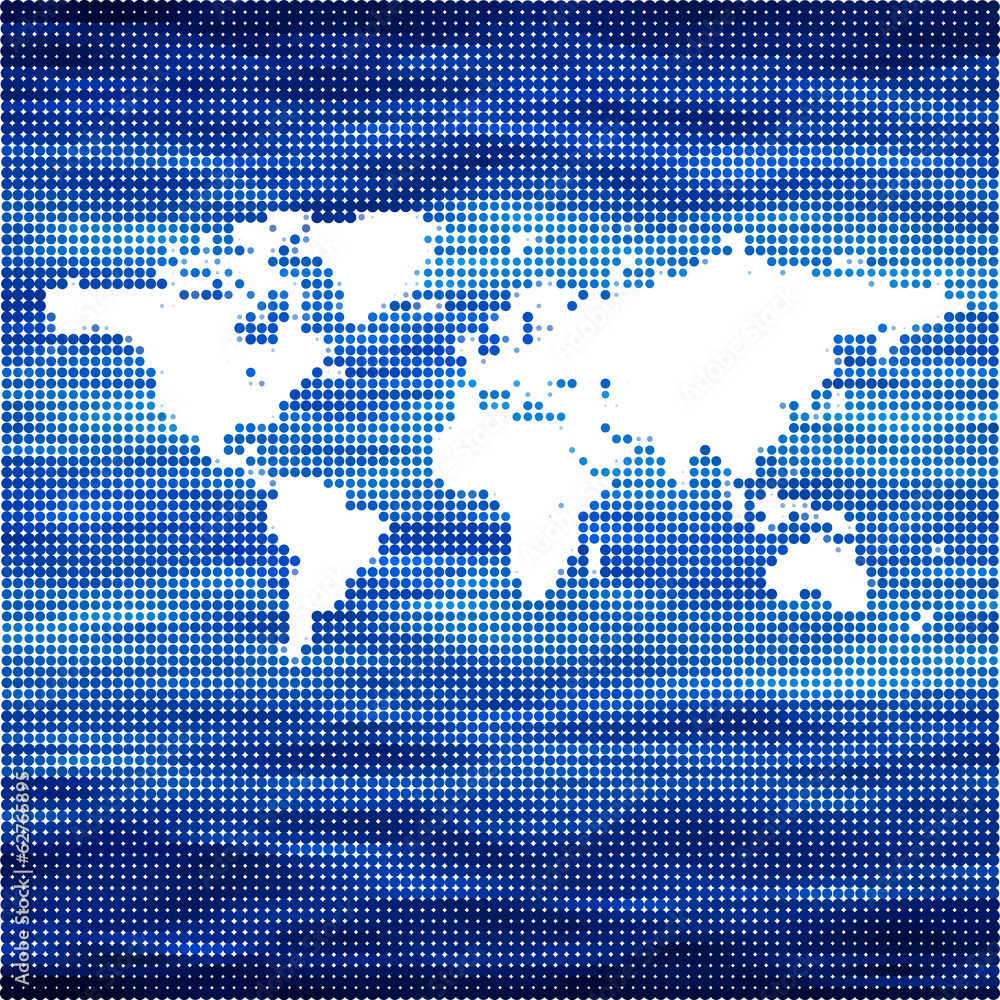 world Ocean vector map concept Stock Vector | Adobe Stock