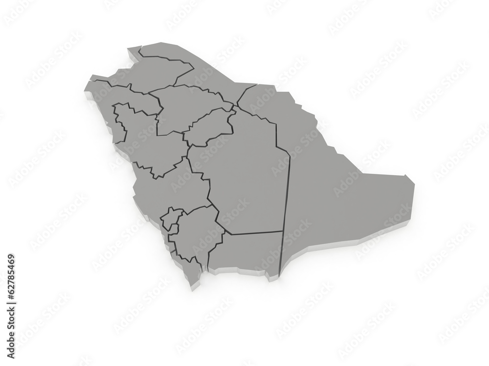Fototapeta mapa świata dla dzieci Map of Saudi Arabia. | Fototapety dla ...