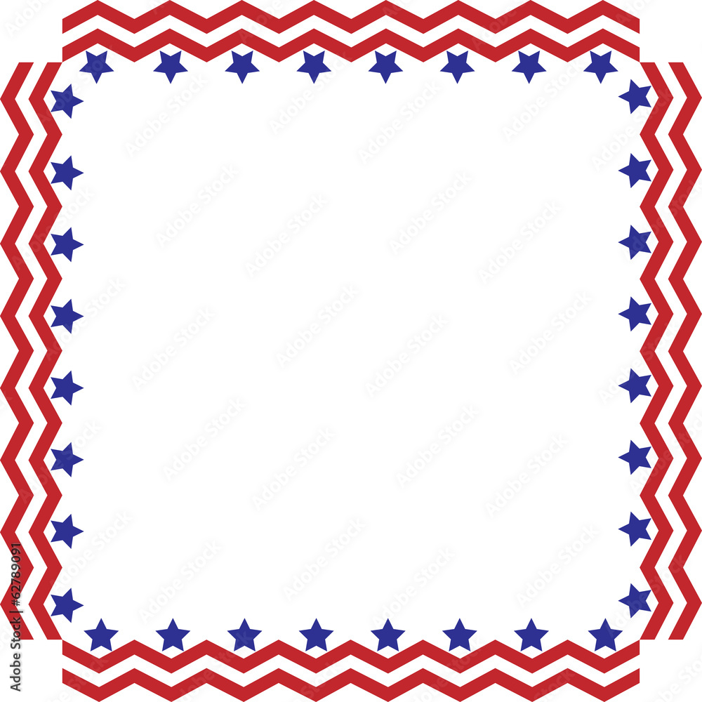 American Stars and Stripes Border Stock Vector | Adobe Stock