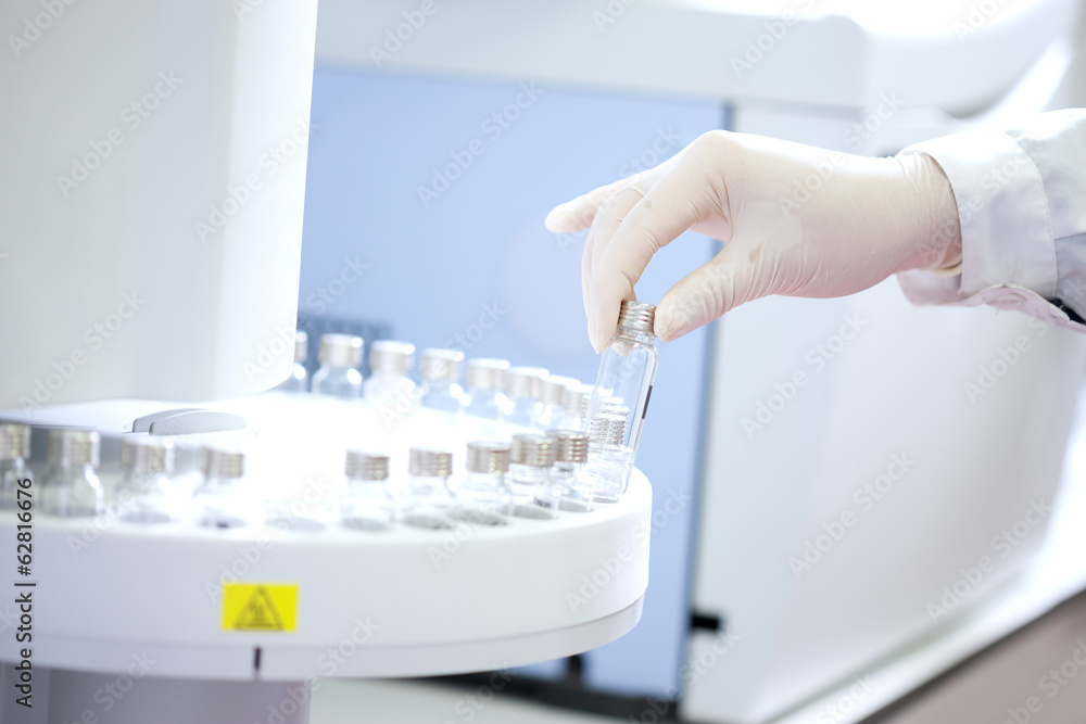 Chemical lab: autosampling Stock Photo | Adobe Stock