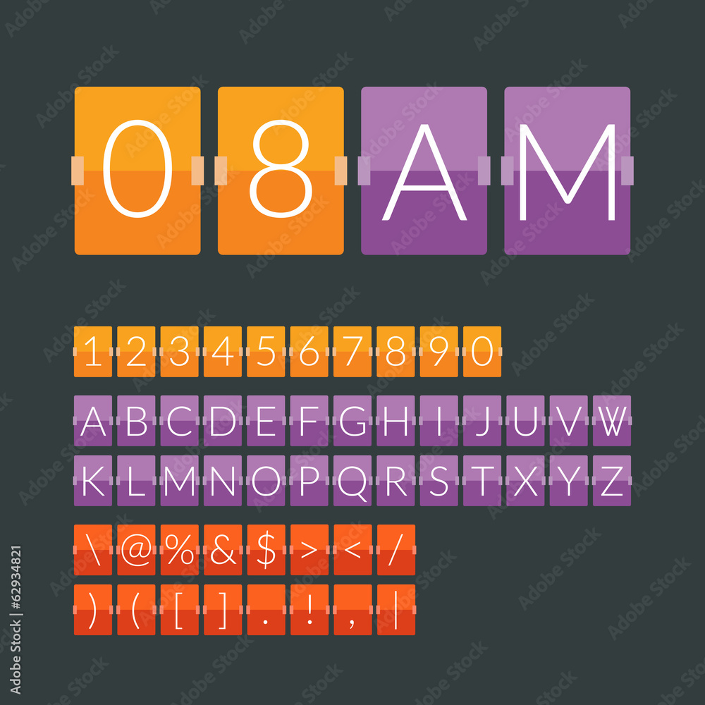 Flat countdown timer Stock Vector | Adobe Stock Flat countdown timer Stock Vector | Adobe Stock