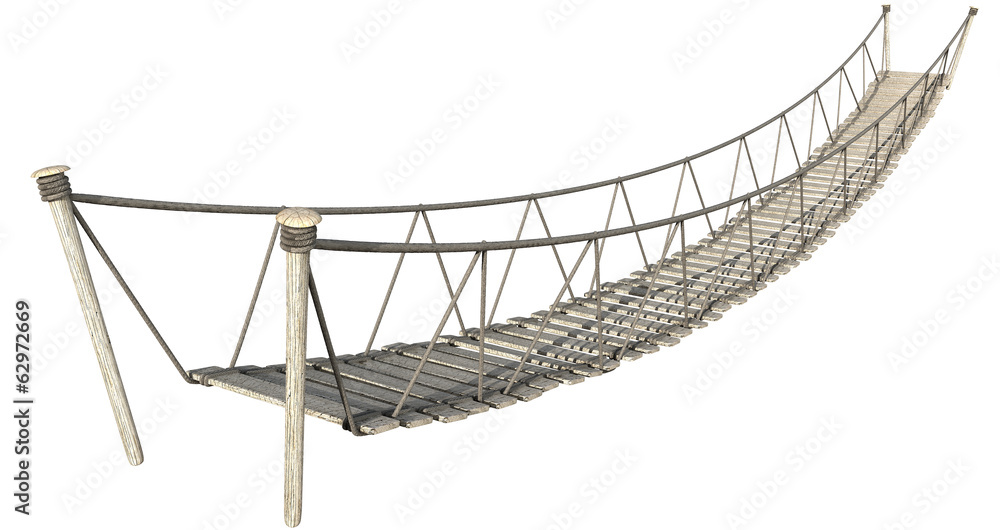 Rope Bridge Stock Photo | Adobe Stock