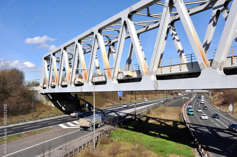 Warren Truss Type Railway Bridge Stock Photo | Adobe Stock