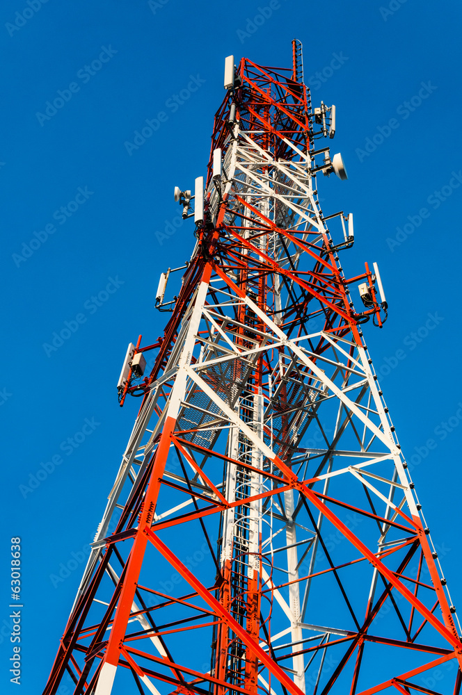 Communication tower Stock Photo | Adobe Stock