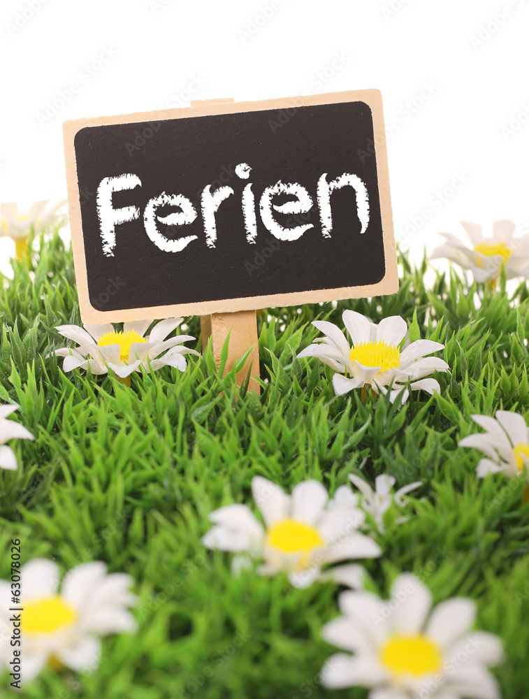 Ferien Schild Stock-Foto | Adobe Stock