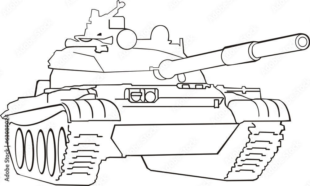 Army tank Stock Vector | Adobe Stock
