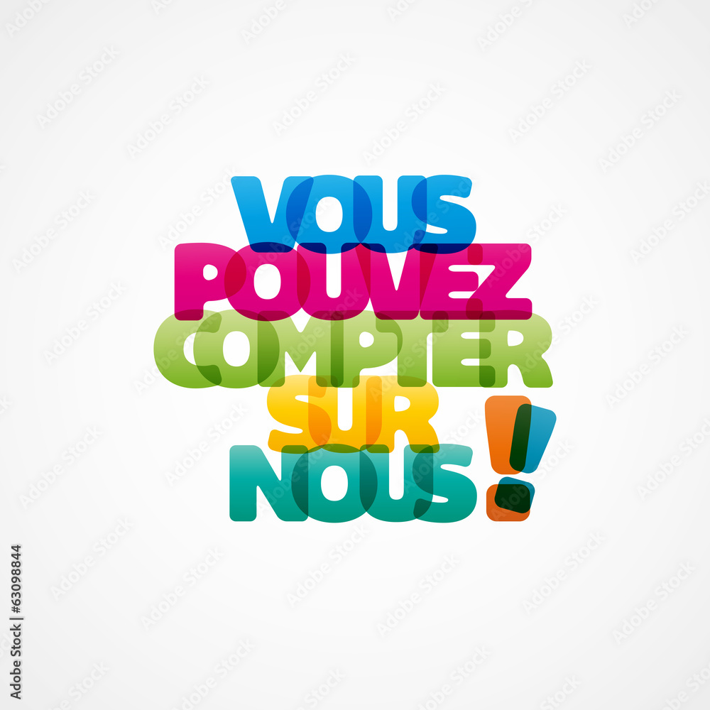 marketing: vous pouvez compter sur nous Stock Vector | Adobe Stock
