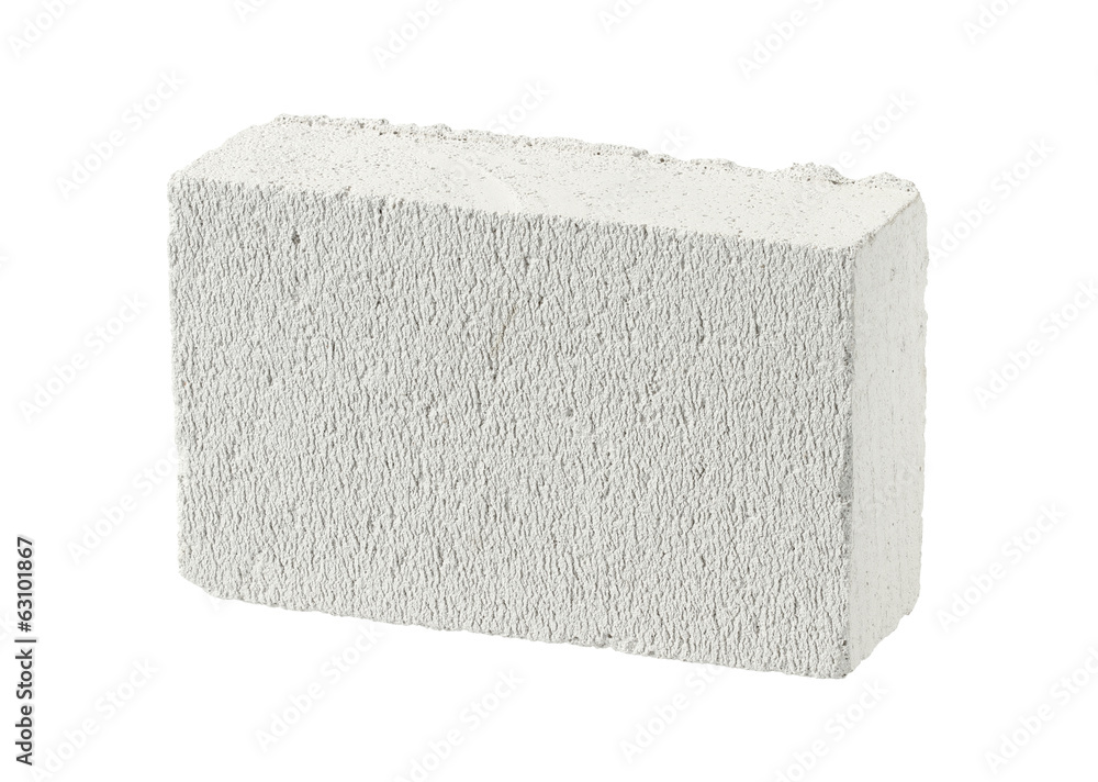 Autoclaved aerated concrete block (foamed lightweight concrete) Stock ...