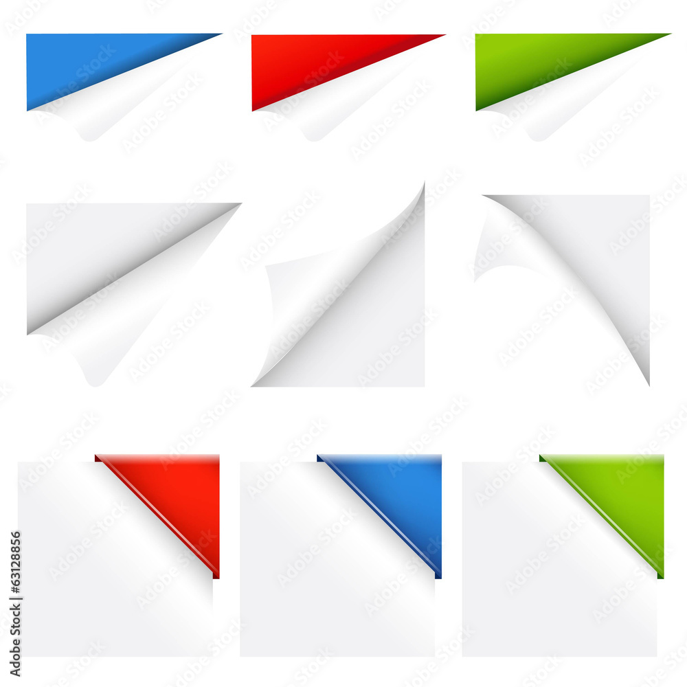 Color Collection Corners vector de Stock | Adobe Stock