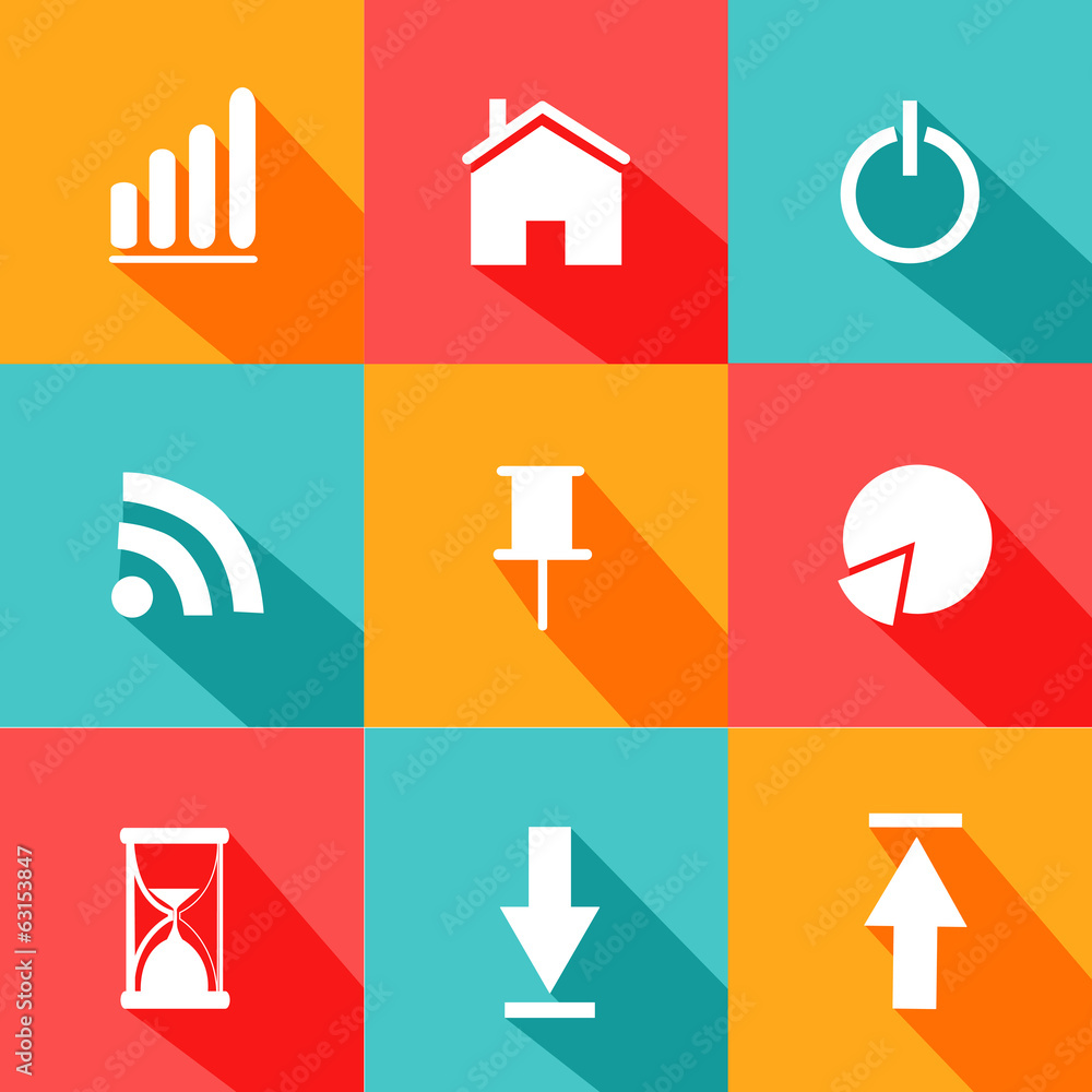 Metro Icons Stock Vector | Adobe Stock