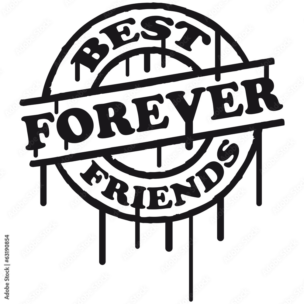 Best Friends Forever Stempel Graffiti - Stock - GamesAgeddon