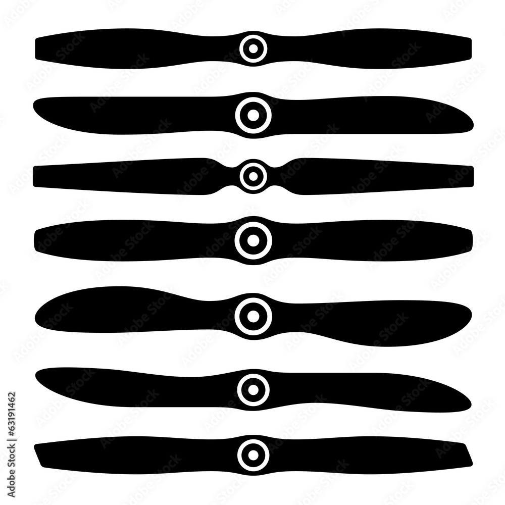 vector airplane propeller symbols Stock Vector | Adobe Stock