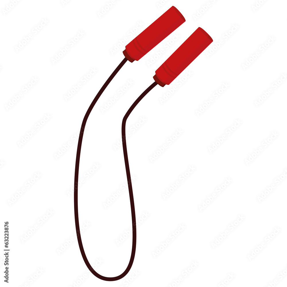 Jump Rope Illustration Isolated On White Background Stock Vector ...
