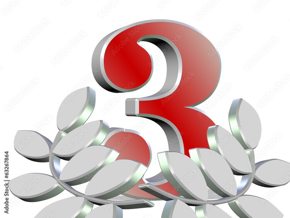 Dritter Platz Stock-Illustration | Adobe Stock