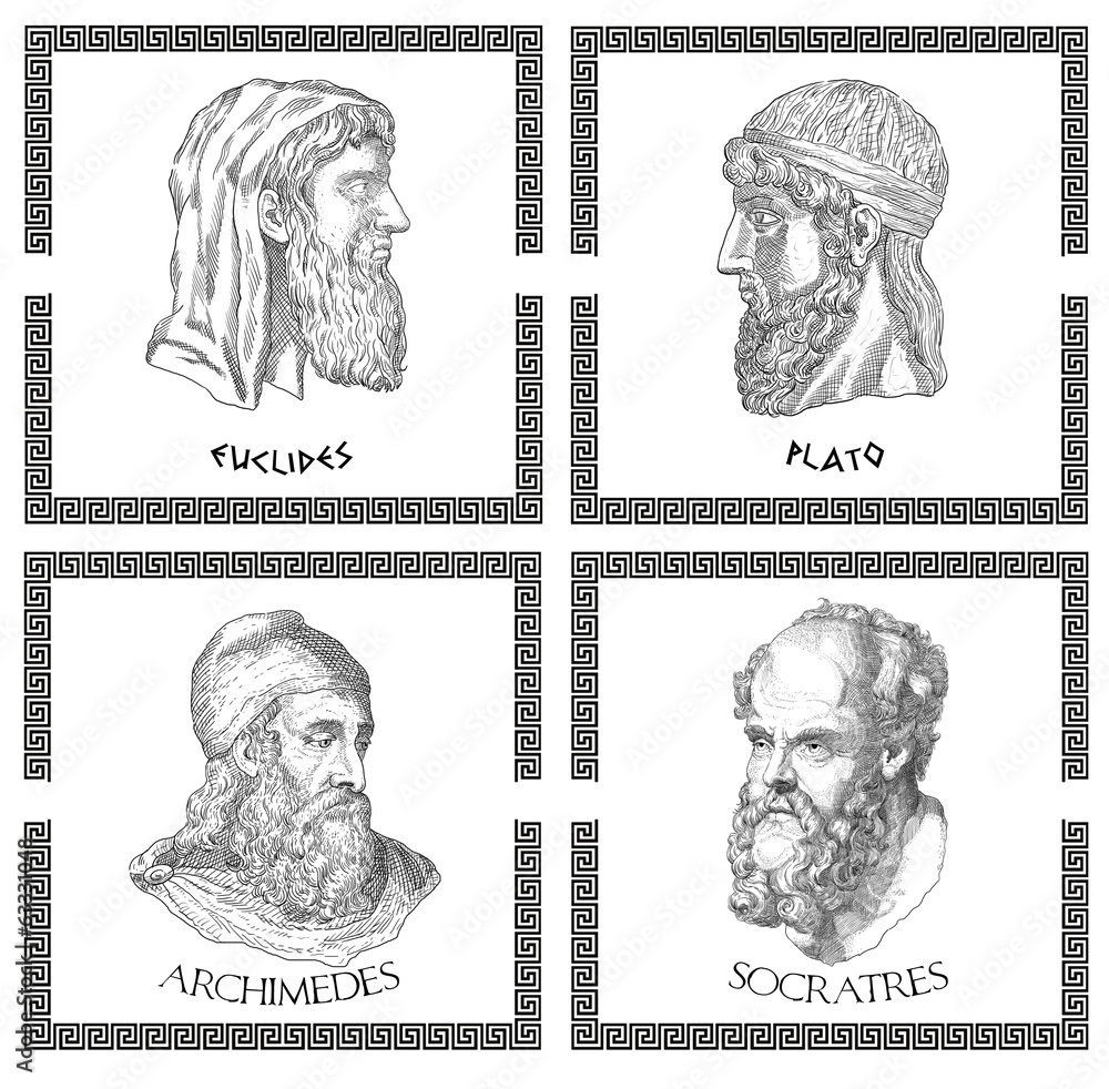 Poster Ancient greek scientists, philosophers – Wall Art | UkPosters