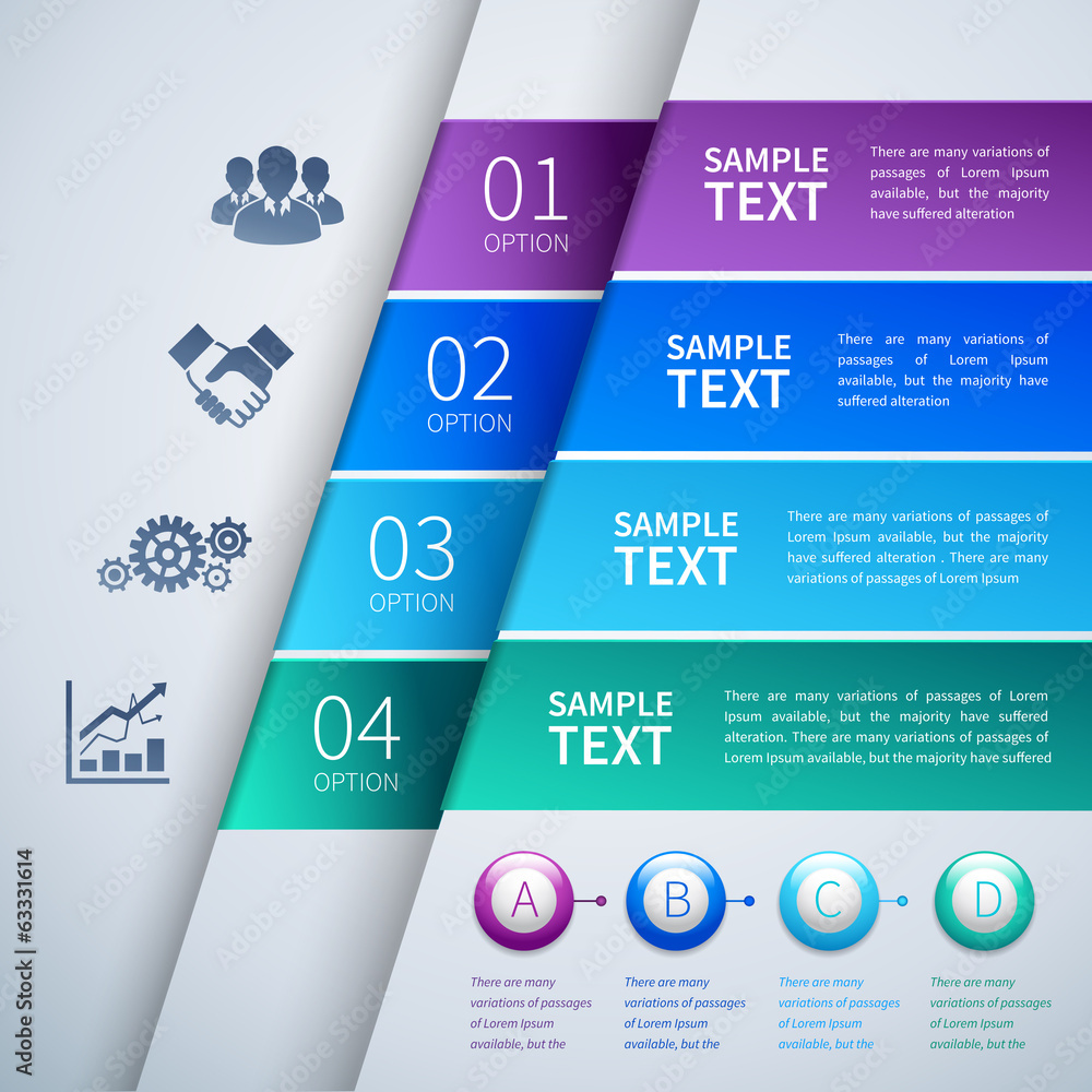 Paper infographics template Stock Vector | Adobe Stock