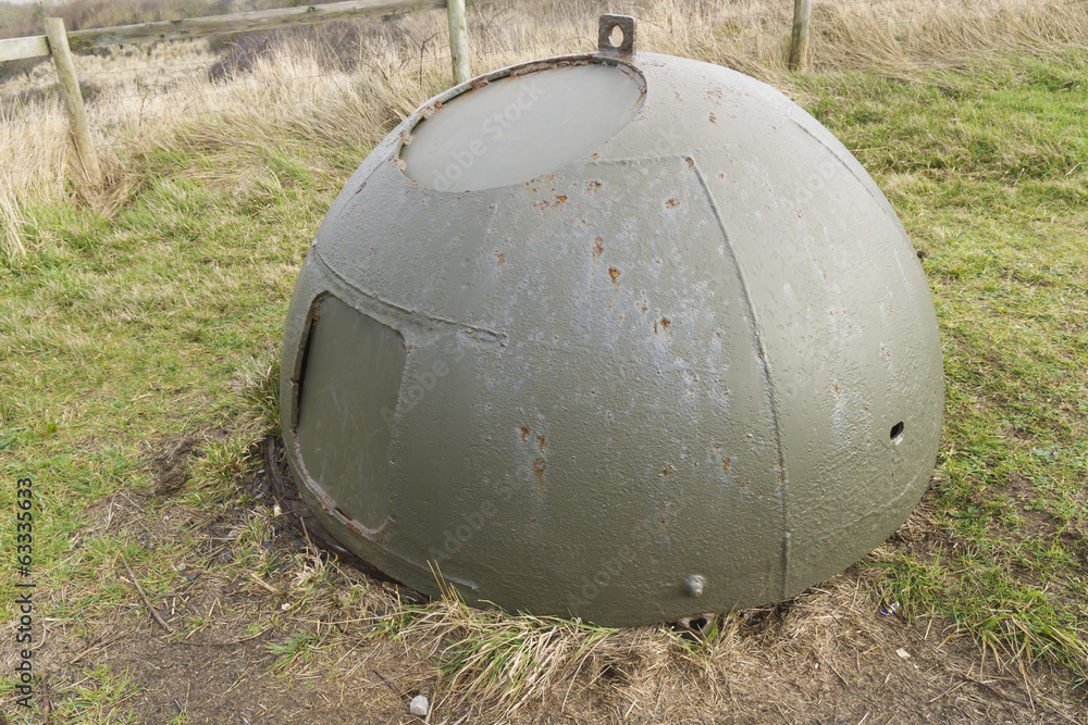 Allan Williams Turret, WWII anti invasion defense structure. Stock ...