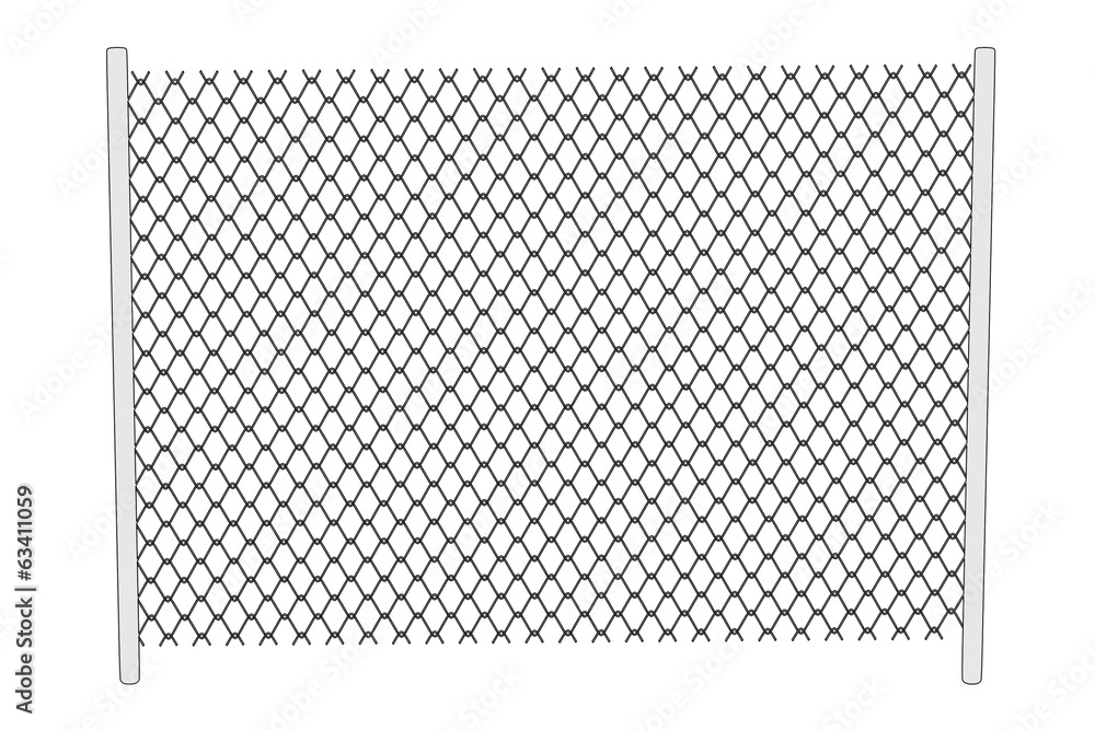 Cartoon Image Of Chain Fence Stock Illustration Adobe Stock