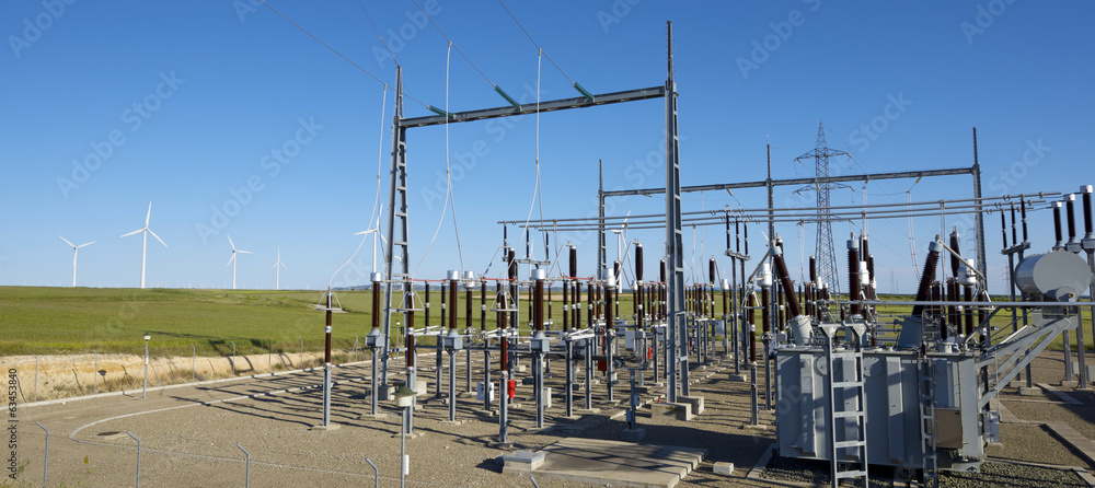 Electrical substation Stock Photo | Adobe Stock