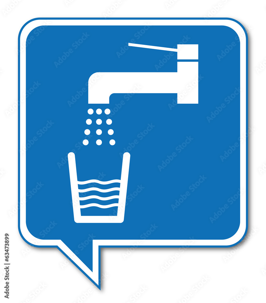 Logo eau potable. Stock Vector | Adobe Stock
