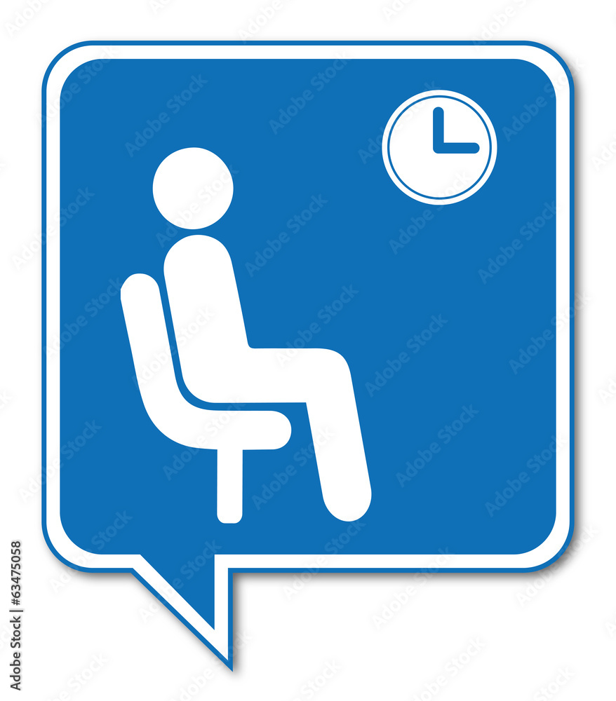 Logo salle d'attente. Stock Vector | Adobe Stock