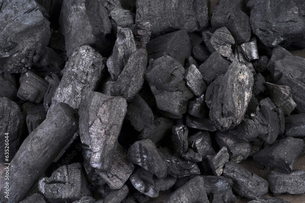 Le charbon de bois Stock Photo | Adobe Stock