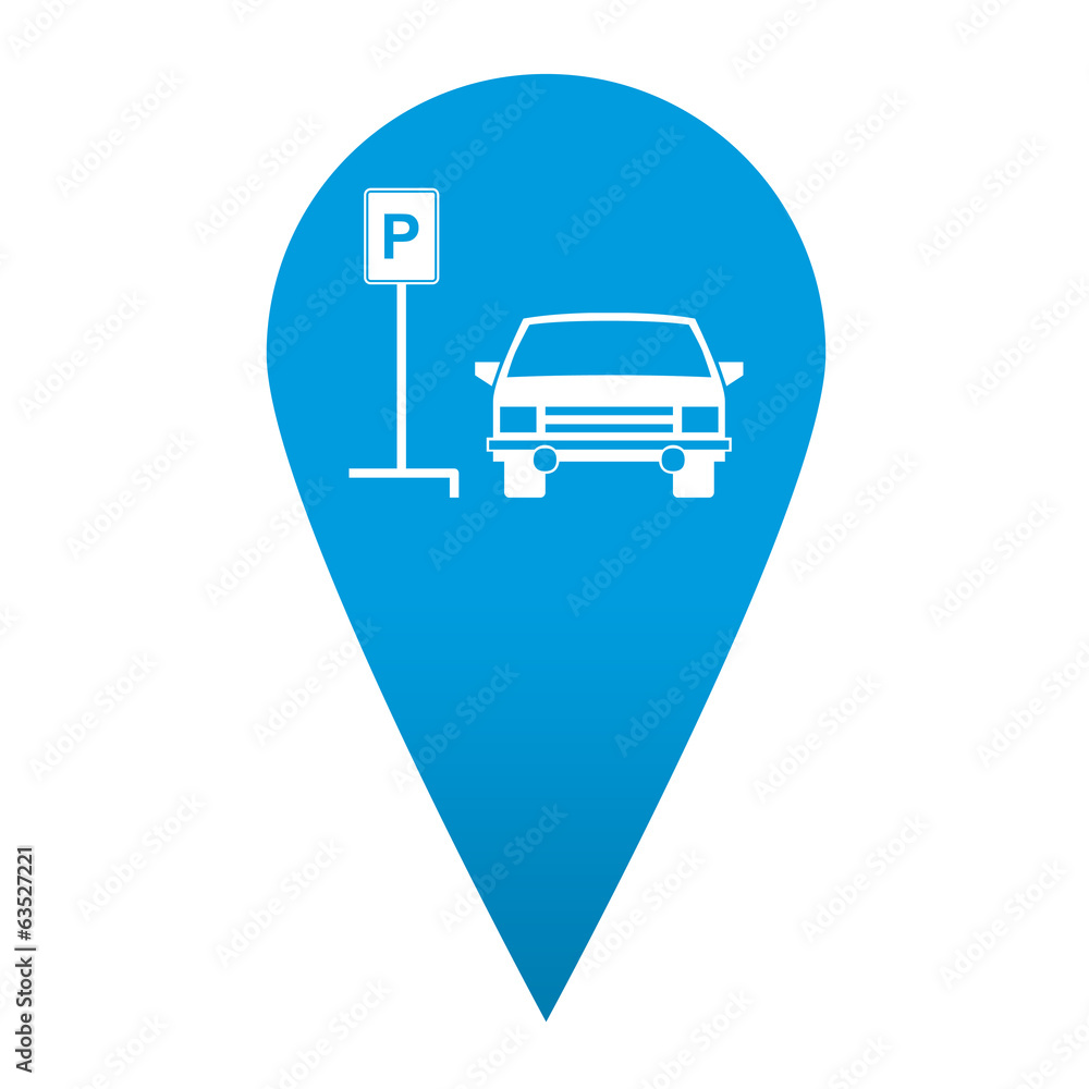 Icono localizacion simbolo parking para coches Stock Illustration ...