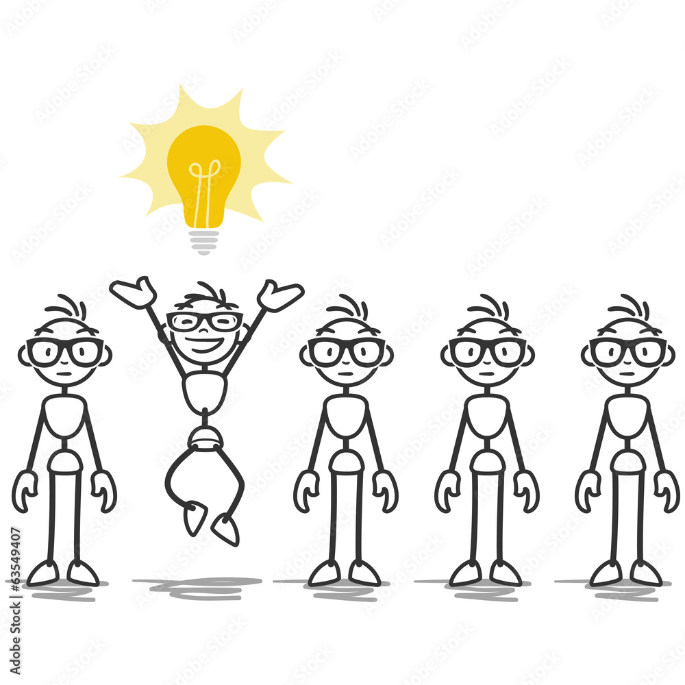 Stick Figure Light Bulb