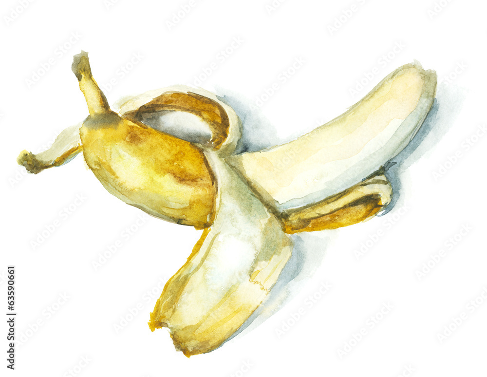 Peeled Banana Drawing