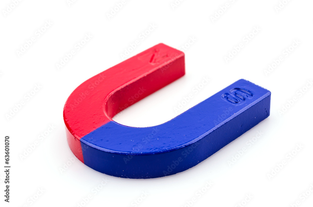 Magnet isolated white background Stock Photo | Adobe Stock