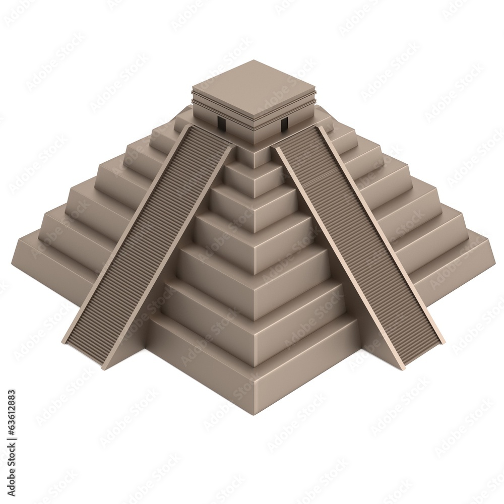 realistic 3d render of pyramide Stock Illustration | Adobe Stock