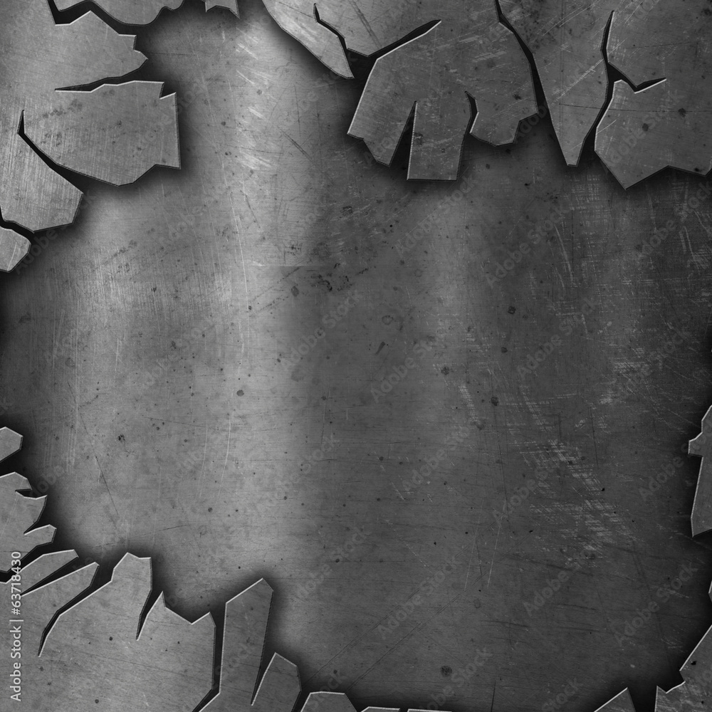 Cracked metal background Stock Illustration | Adobe Stock
