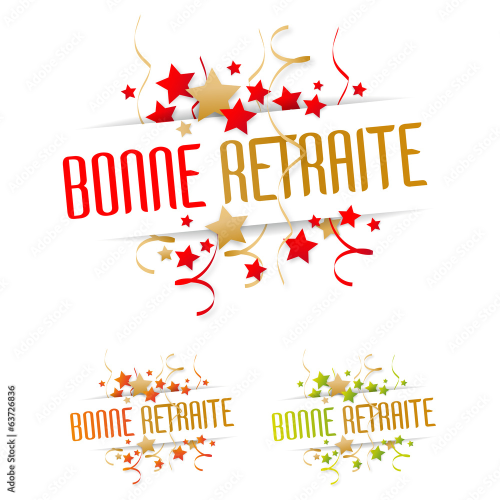 Bonne retraite Stock Vector | Adobe Stock