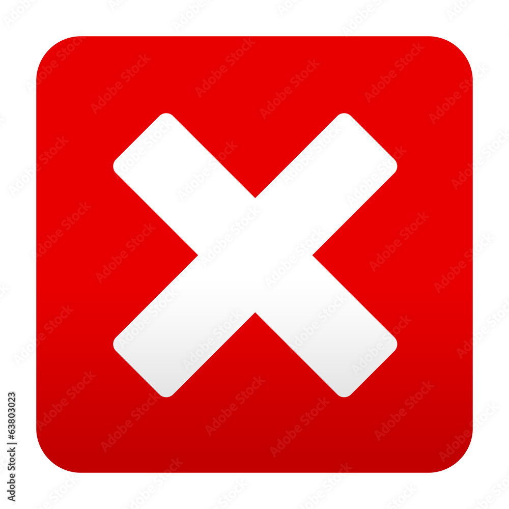 Etiqueta tipo app roja simbolo error ilustración de Stock | Adobe Stock