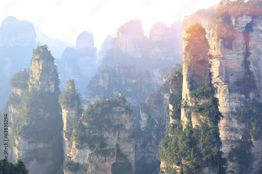 zhangjiajie national forest park in china Stock Photo | Adobe Stock