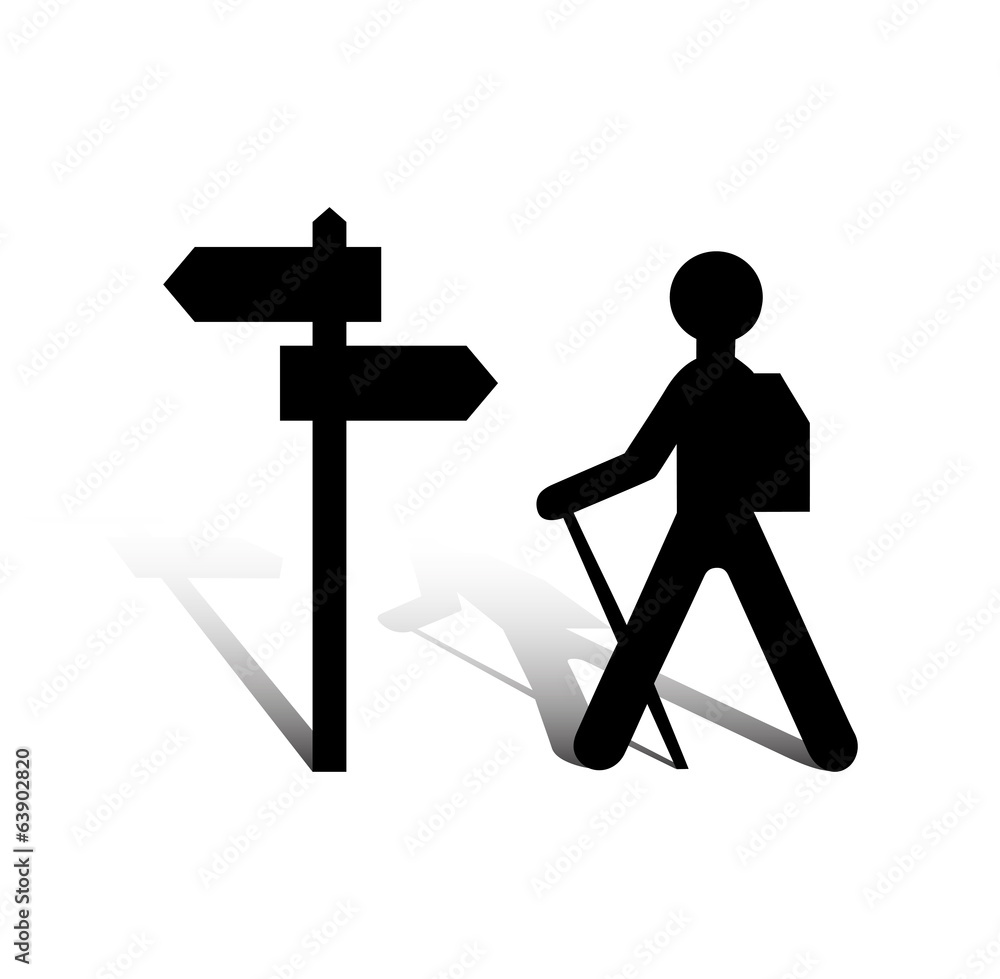 Logo randonnée. Stock Vector | Adobe Stock