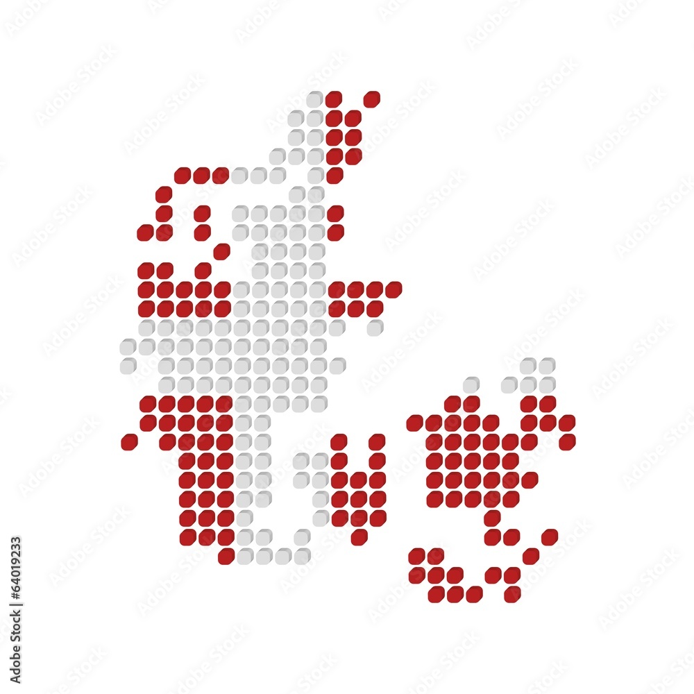 Map of Denmark Stock Vector | Adobe Stock