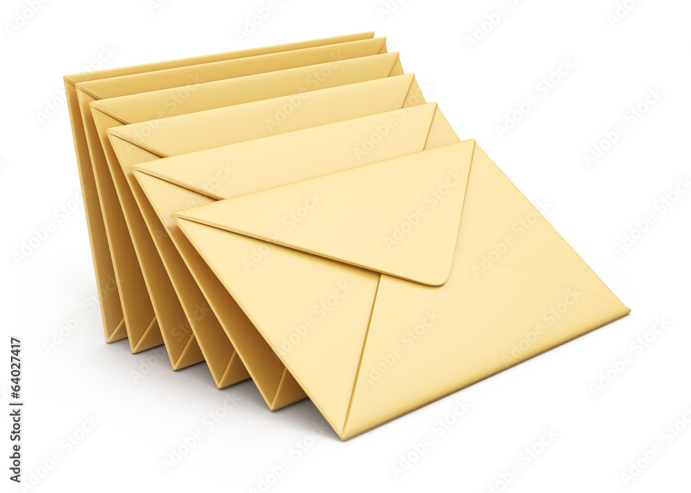 Stack of envelopes Stock Illustration | Adobe Stock