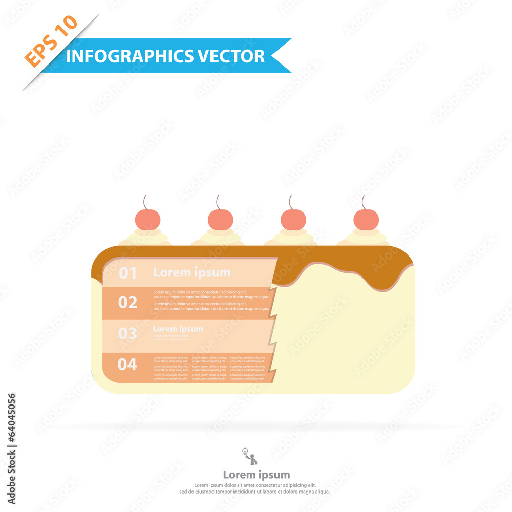 Layer cake infographics Stock Vector | Adobe Stock