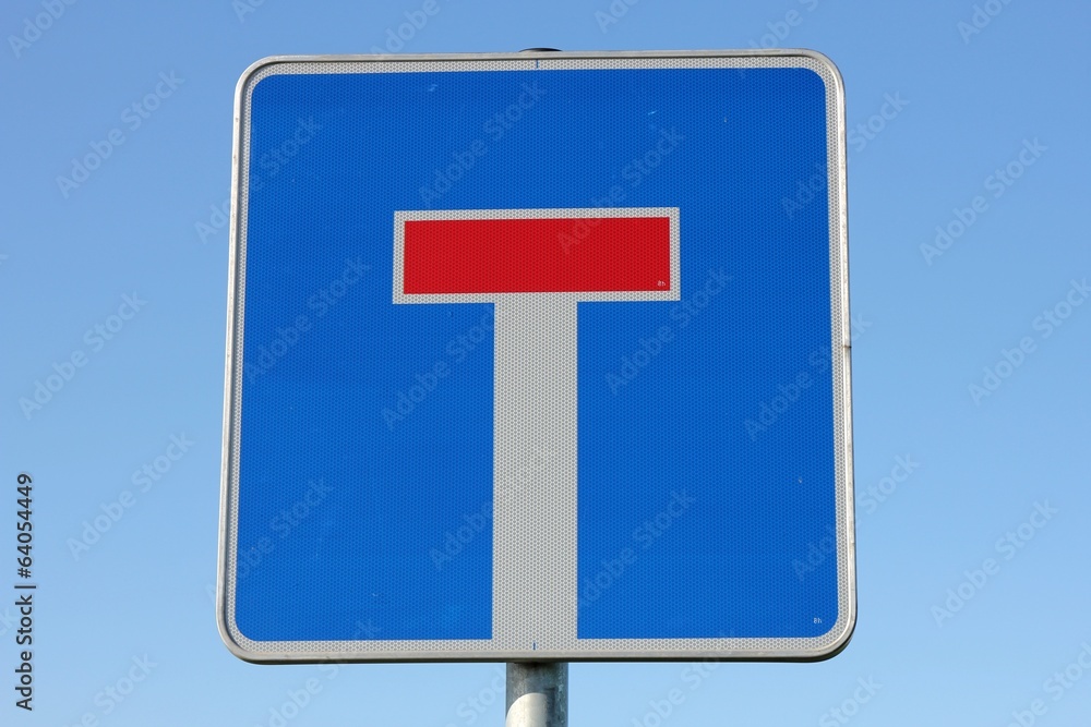Deutsches Verkehrszeichen: Sackgasse Stock Photo | Adobe Stock