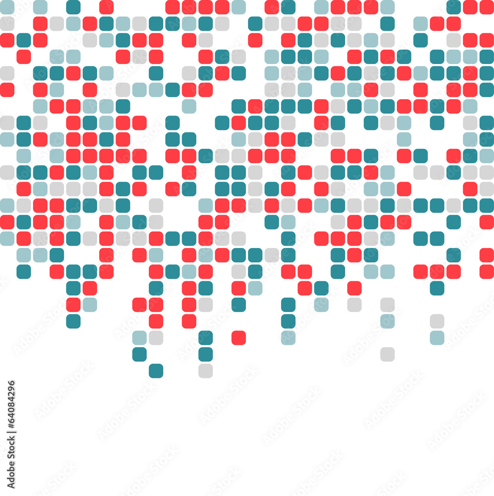 Abstract pixel mosaic background Stock Vector | Adobe Stock