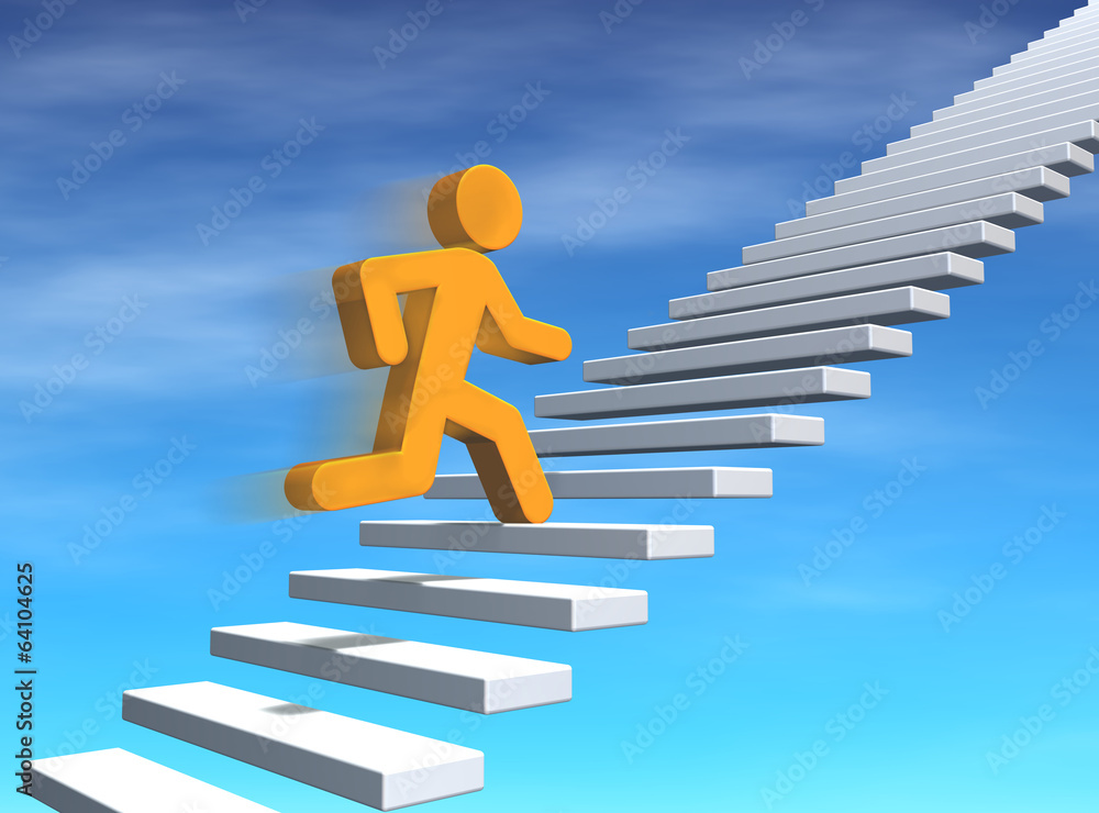 Auf dem Weg nach oben Stock-Foto | Adobe Stock
