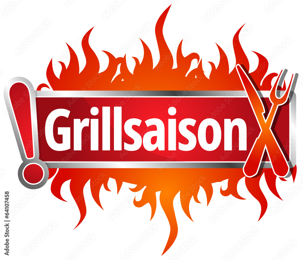Grillsaison Stock-Vektorgrafik | Adobe Stock